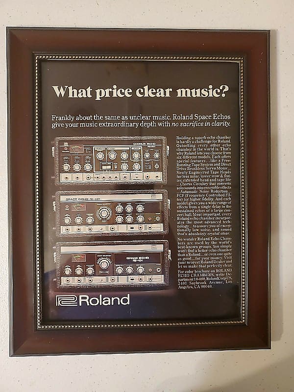 1978 Roland Color Promotional Ad Framed Roland Chorus | Reverb Canada