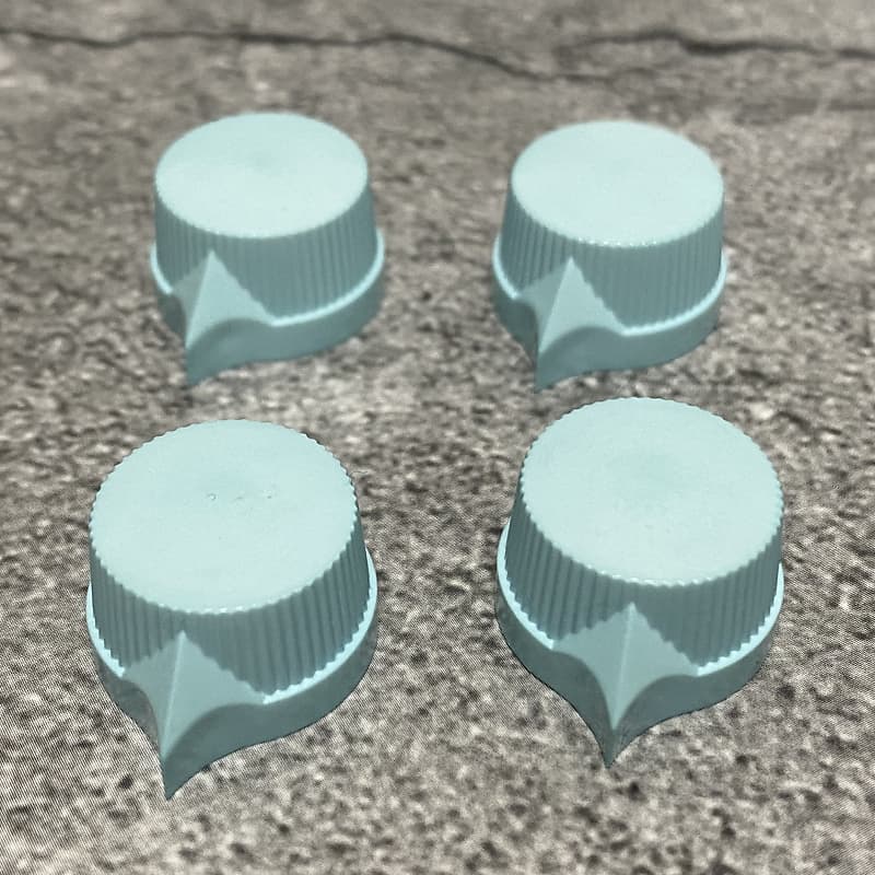 4x Custom Teal Davies Klon 1400 Pointer Knob Amp Guitar Pedal | Reverb