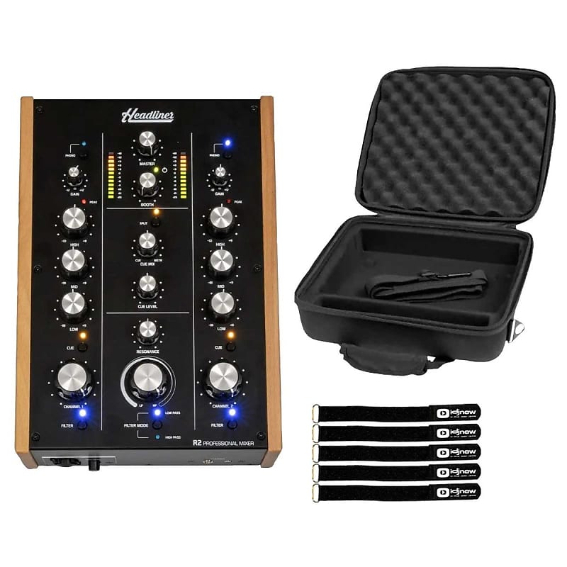 Headliner HL90100 R2 2 Channel Rotary DJ Mixer w Analog | Reverb