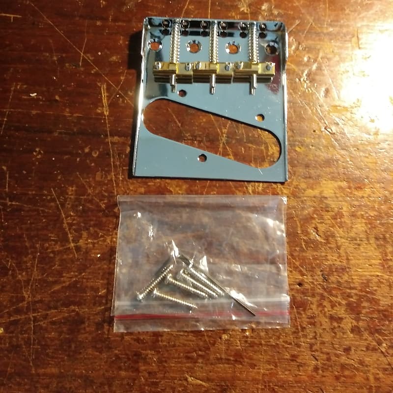 Telecaster Ashtray Bridge; 4 Hole Mount, Dual Load with | Reverb