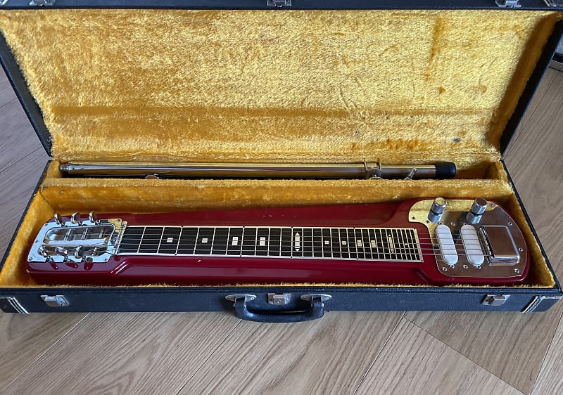 Rare 1970s Jedson Deluxe 6 Lap Steel Red - David | Reverb Australia