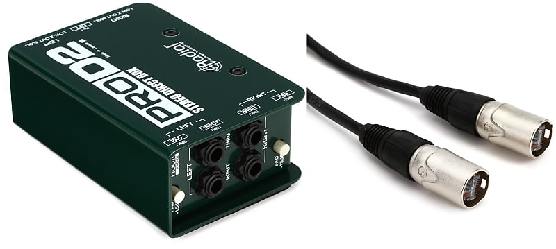 Radial ProD2 2-channel Passive Instrument Direct Box Bundle | Reverb