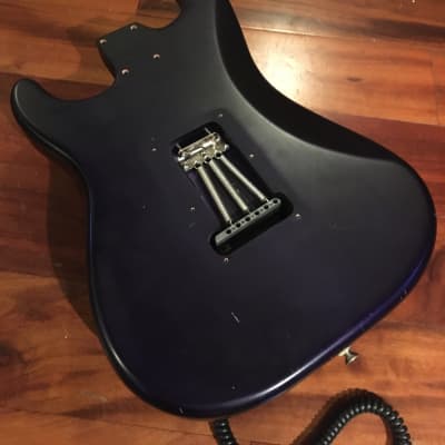 Genuine Fender Midnight Blue Matte Purple Standard Strat | Reverb