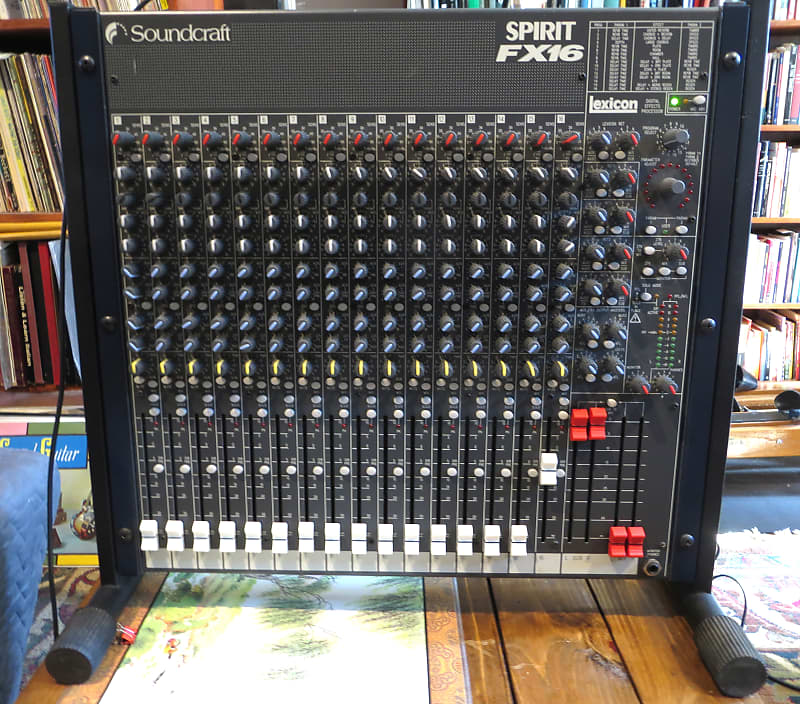 Soundcraft Spirit FX16 Mixer with Lexicon FX & table stand | Reverb