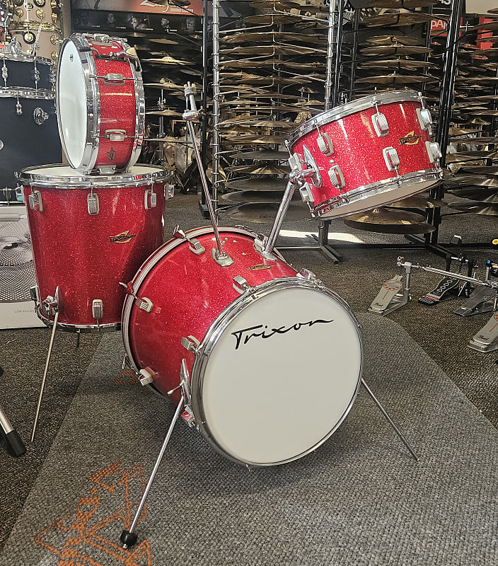 Trixon Telstar conical Model 2000 60's vintage in Red Sparkle | Reverb