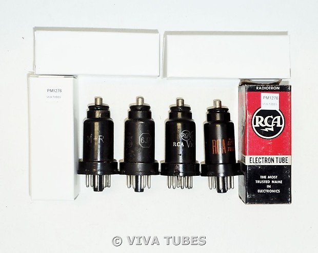 NOS Matched Quad (4) RCA USA 6J7 Metal Rust MGK Vacuum Tubes | Reverb