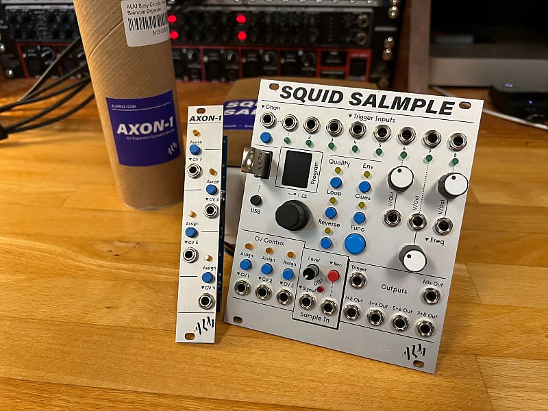 ALM/Busy Circuits Squid Salmple / Axon-1 2022 - Silver | Reverb