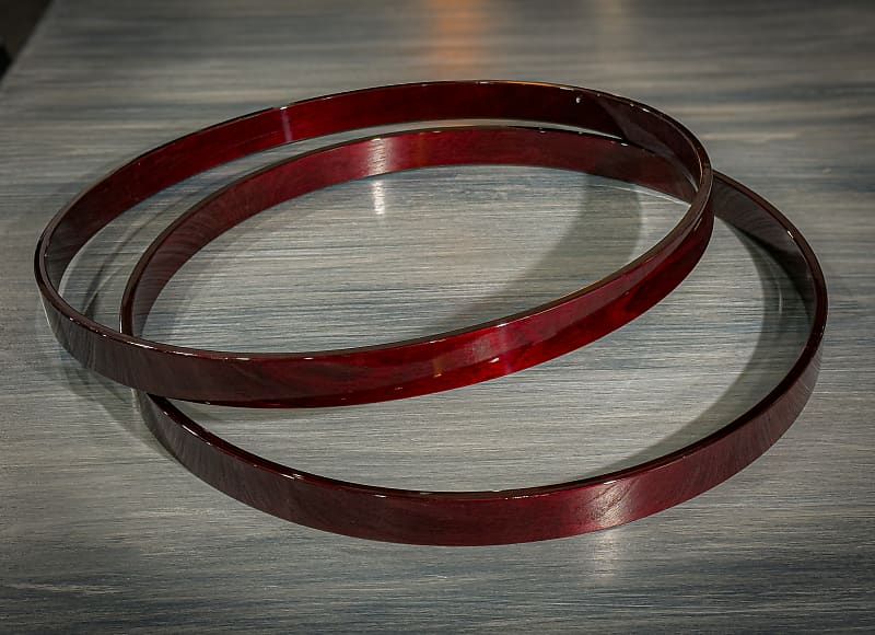Yamaha 22" Recording Custom Bass Drum Hoops - Cherry - | Reverb
