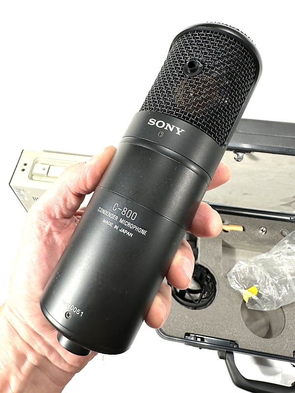 Sony Tube condenser microphone with power supply and hard | Reverb