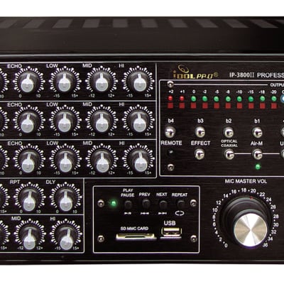 IDOLpro IP-3800 II 1300W Professional Digital Echo Mixing | Reverb