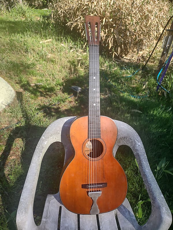 Eugene Howard / Wurlitzer Parlor guitar 1900- 1910 - Maple | Reverb