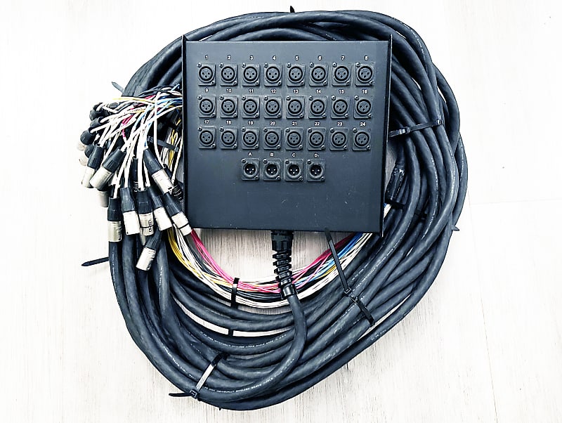 LiveWire 24-Channel/4-Return Stage/Mixer Snake 100 Foot | Reverb