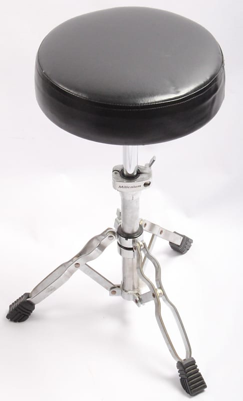 Millenium Drum Throne Stool Double Braced Round Top Heavy | Reverb