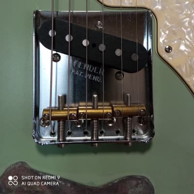 Fender Telecaster thinline 2021 Verde pastel | Reverb