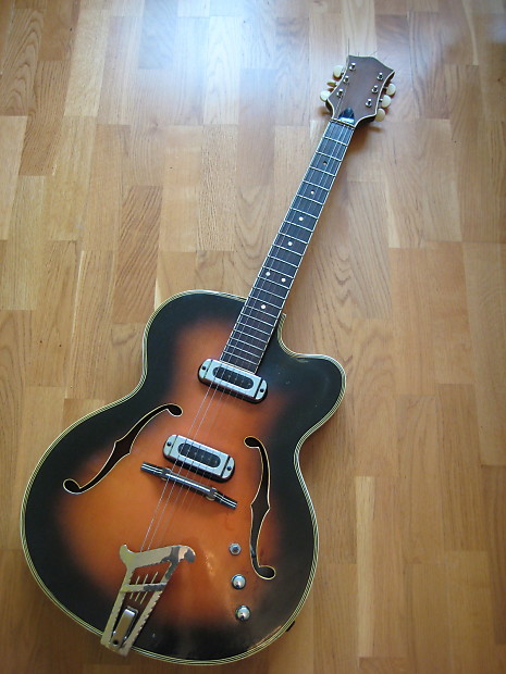 MUSIMA 1655HV 60s Sunburst Vintage Rare Archtop HollowBody | Reverb UK