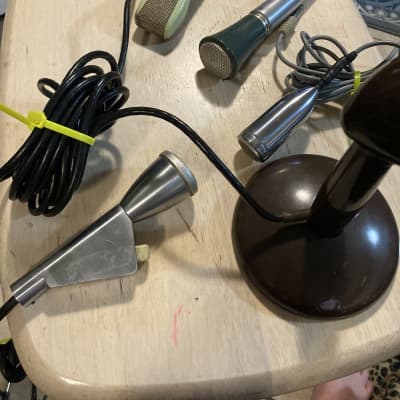 Lot of 5 Vintage Microphone Shure Commando 430, Astatic Brown | Reverb