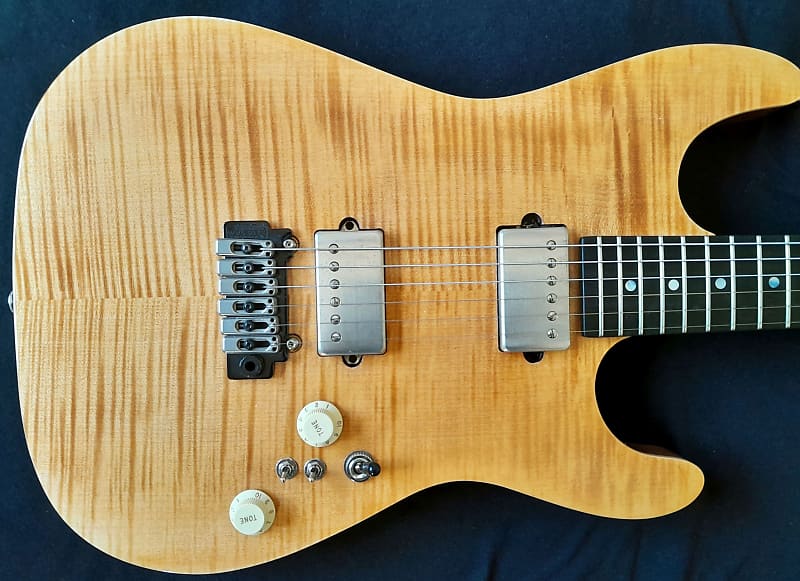 Mensinger Lizard - Flame Maple Top Strat | Reverb