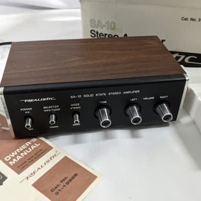 Realistic SA-10 Solid State Integrated Home Stereo Amplifier | Reverb