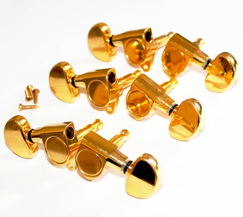 Vintage 1987 Gotoh Gold Tuners Kidney Bean Buttons Tuning | Reverb