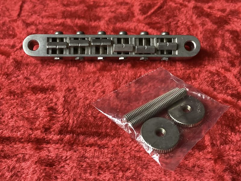 Gotoh GE104B - Aged Nickel Relic Tune-O-Matic ABR-1 Style | Reverb