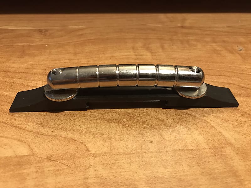 Gretsch Rocking Bar Bridge Nickel/Ebony | Reverb