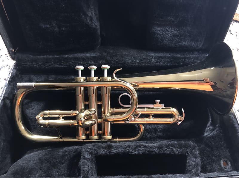 Bundy Flugelhorn 1970's Lacquered brass | Reverb