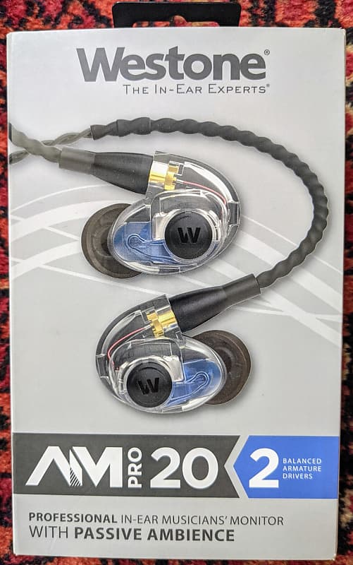 Westone AM20 Pro Clear In Ear Monitors Headphones *Open Box* | Reverb