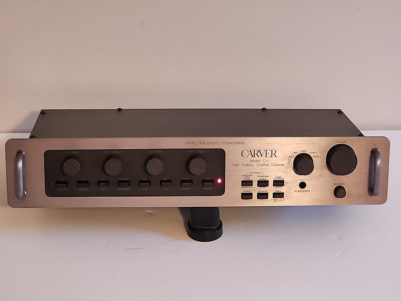CARVER Model C-1 SONIC HOLOGRAPHY PREAMPLIFIER Gray Metal | Reverb