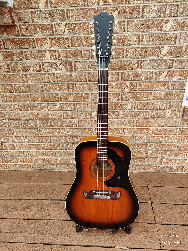 Framus Texan 1969 Acoustic 12 String Guitar- Vintage Burst | Reverb