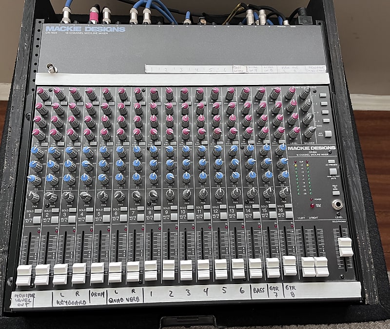 Mackie CR1604 16-Channel Mic / Line Mixer 1990s - Dark Gray | Reverb