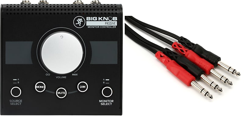 Mackie Big Knob Passive 2x2 Studio Monitor Controller Bundle | Reverb