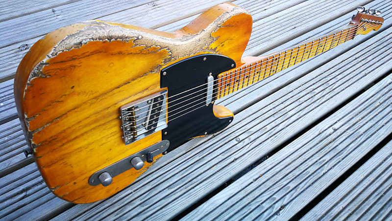 Vtt Relics Telecaster 50's - Butterscotch Blond Blackguard | Reverb