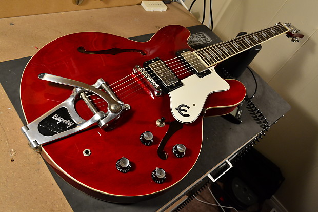 Epiphone Riviera Cherry Red | Reverb