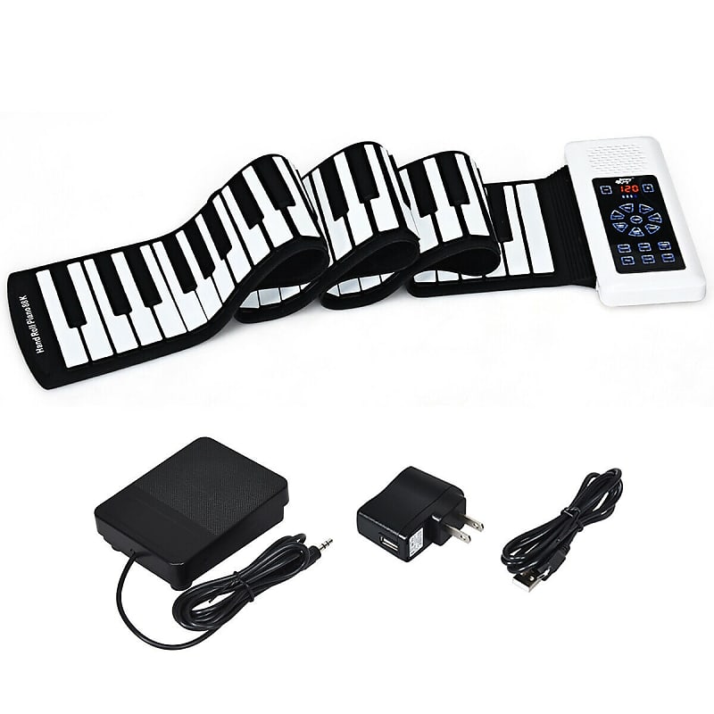 HandRoll 88 Key Electronic Roll Up Piano Silicone Keyboard | Reverb