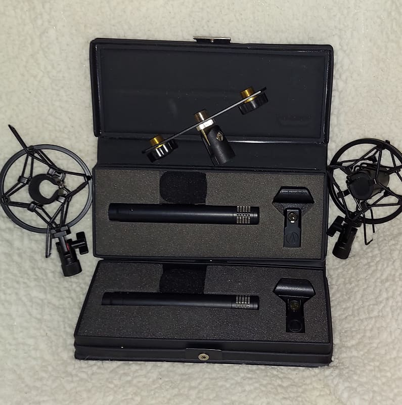 Audio-Technica AT4041 Studio Microphone pair with shock | Reverb