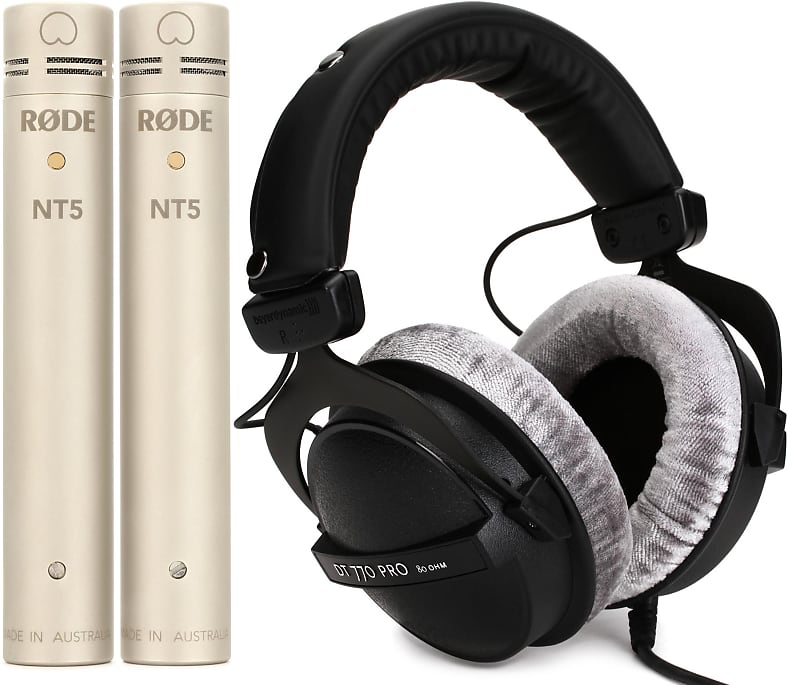 Rode NT5 - Matched Pair Compact Condenser Microphones Bundle | Reverb