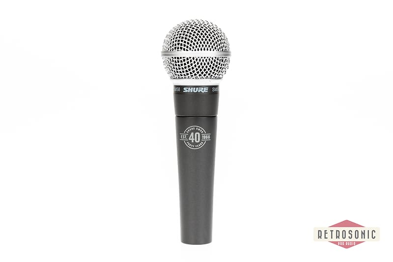 Shure SM58 Limited Edition 40 Years Anniversary Model | Reverb
