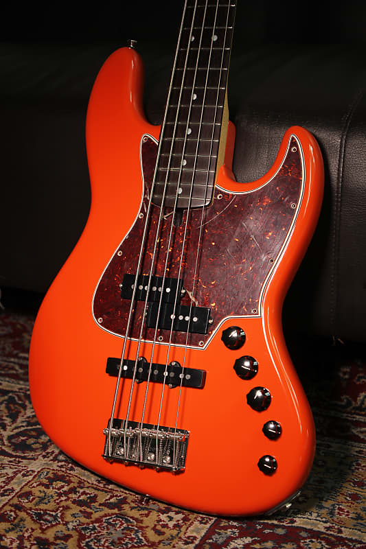 Alleva Coppolo LG-5 Custom Modified Fiesta Orange Poly Finish | Reverb