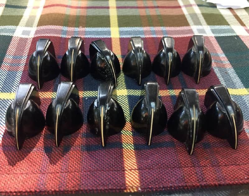 Lot of 12 Flat-Top Vintage Chicken Head Beak Knobs ~DIY | Reverb