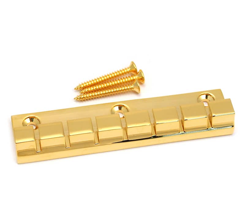 ATP-7-G Gold Finish Brass 7-string Anchor Type Tailpiece for | Reverb