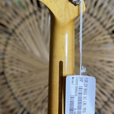 Squier Bass VI 2021 FSR Shell Pink, Matching Headstock, Short | Reverb