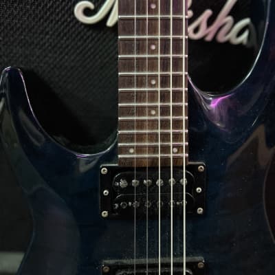 ESP LTD MH-100 QM - See Thru Aqua | Reverb