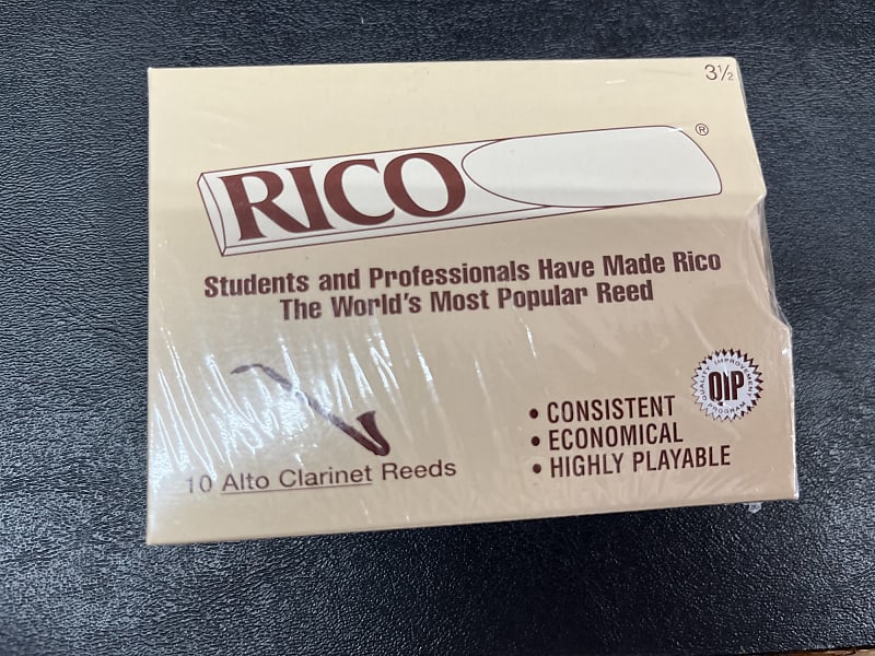 Vintage Rico Alto Clarinet Reeds 3.5 (Box 10) | Reverb