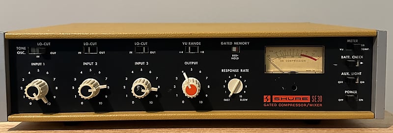 Shure SE-30 Level Loc Compressor Mixer 70s | Reverb
