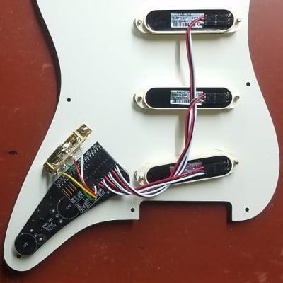 Fender Stratocaster 1989 “Red Strat” David Gilmour EMG DG20 | Reverb