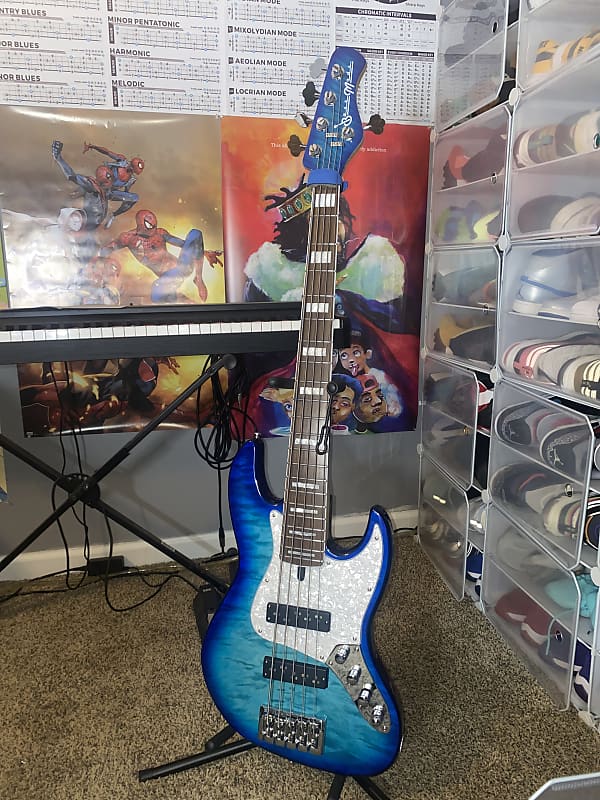 Bass Mods Mod 5 2023 - Ocean s blue | Reverb