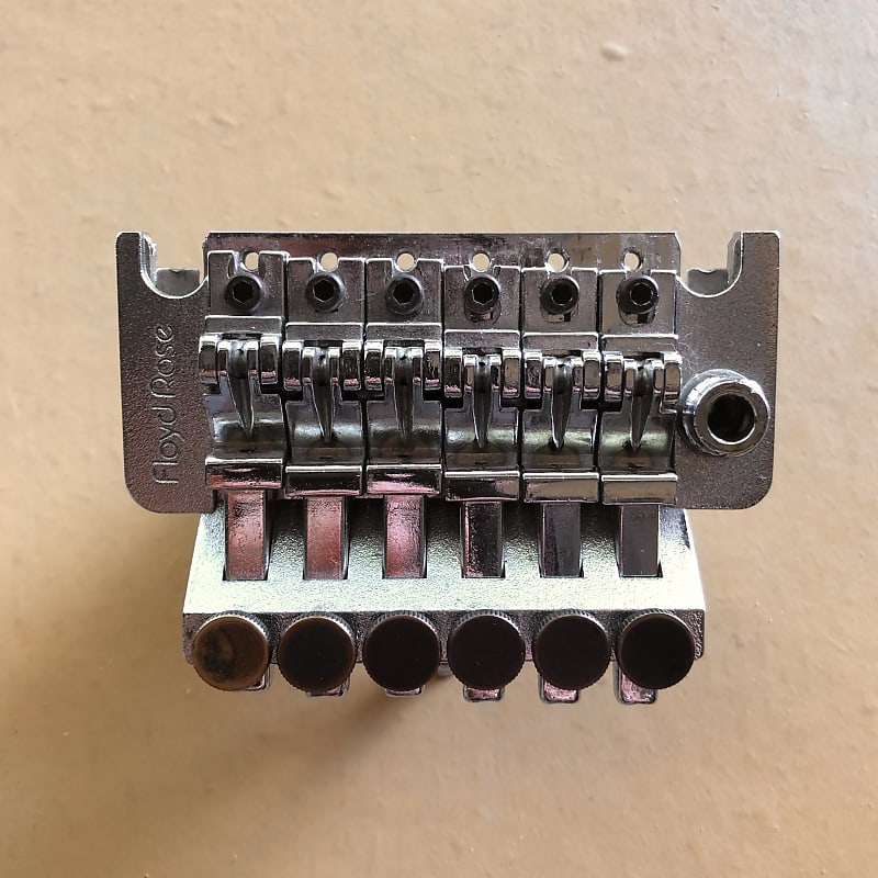 1980s Floyd Rose Locking Tremolo Bridge Chrome | Reverb