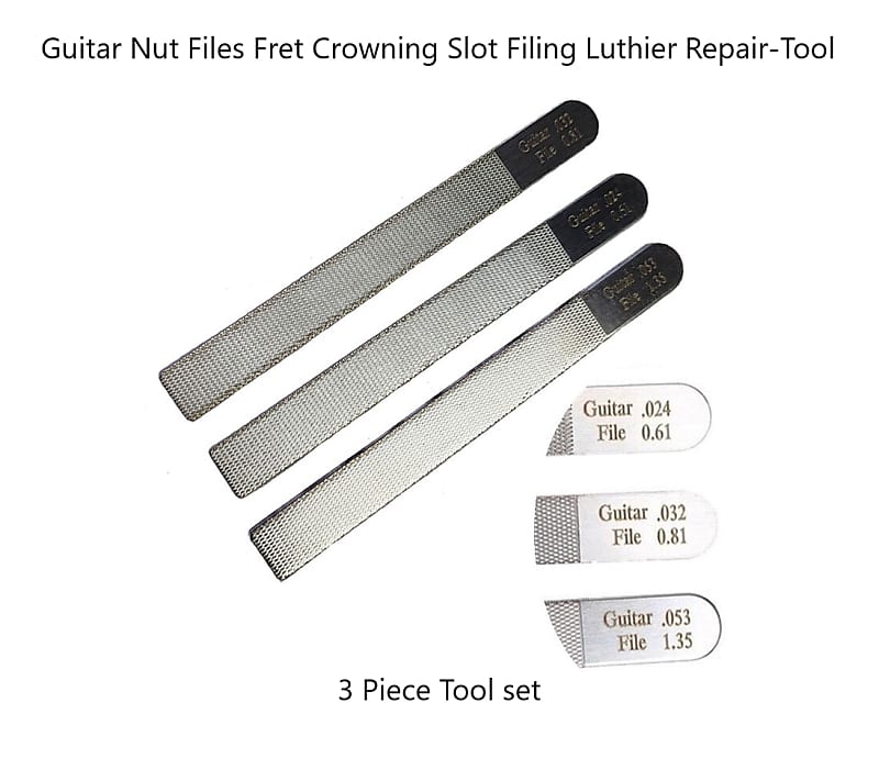 Guitar Nut Files Double Edged for Nut Slotting, Fret Crowning | Reverb