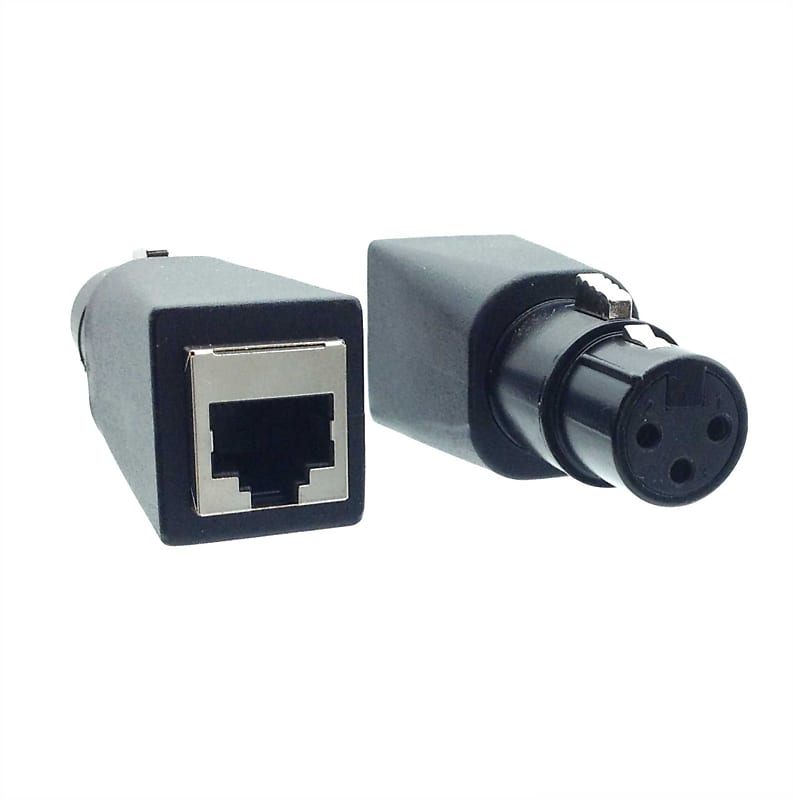 DMX 3 Pin XLR Female to RJ45 Female Adapter | Reverb