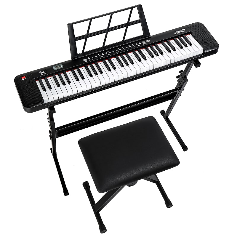 🎹61 Key Electric Piano / Keyboard +USB MIDI +Stand +Bench | Reverb